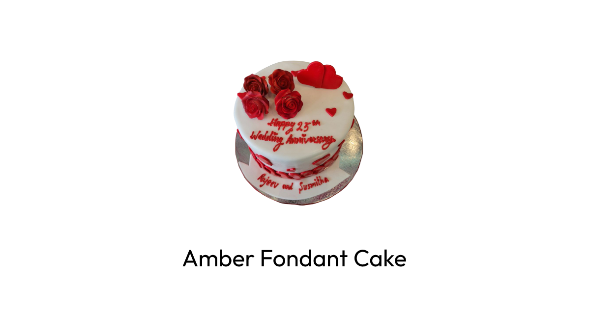 Amber Fondant Cake | Rashmi's Bakery