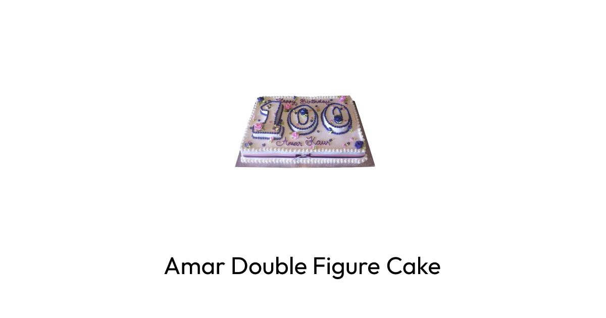 Amar Double Figure Cake | Rashmi's Bakery