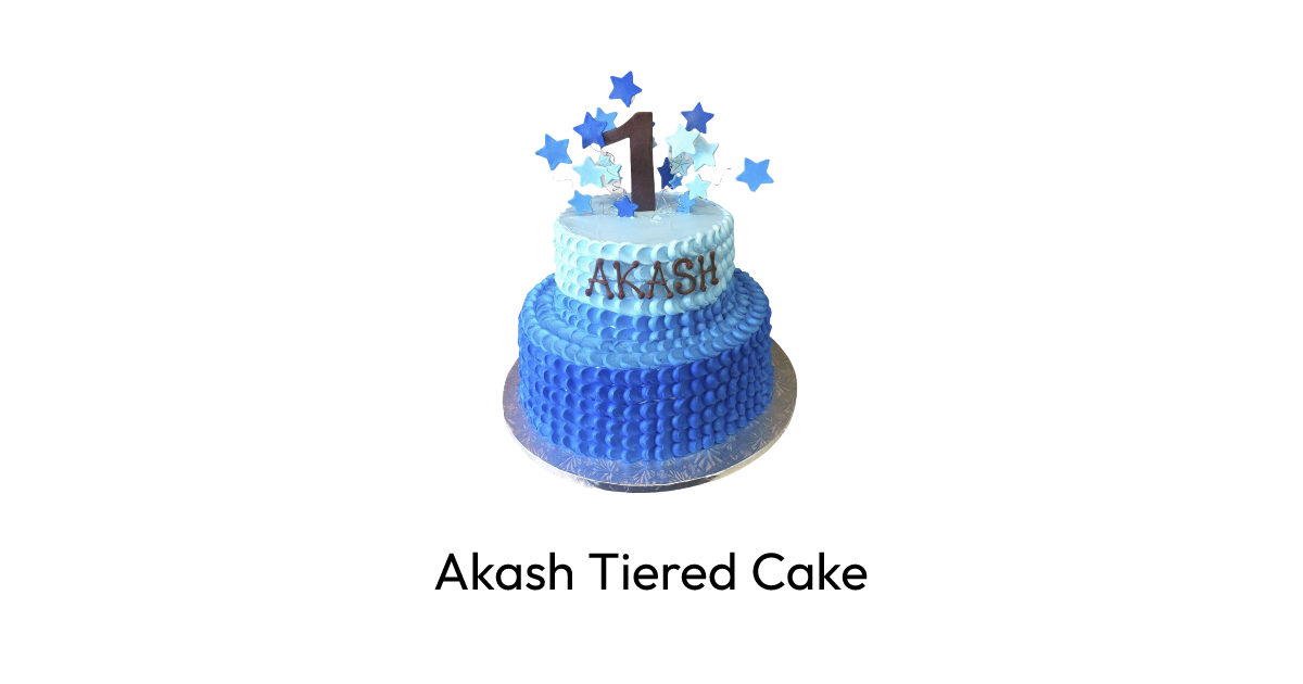 Akash Tiered Cake | Rashmi's Bakery