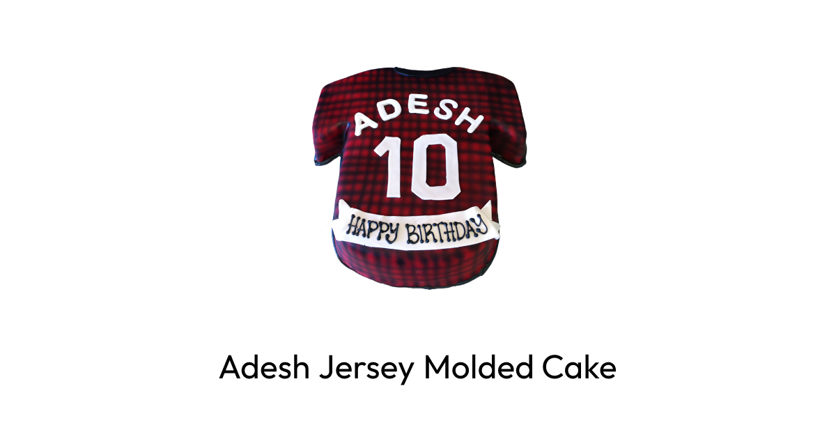 Adesh Jersey Molded Cake | Rashmi's Bakery