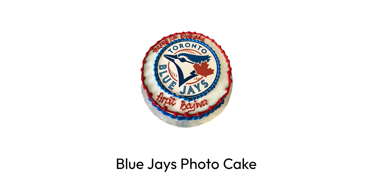 Blue Jays Photo Cake | Rashmi's Bakery