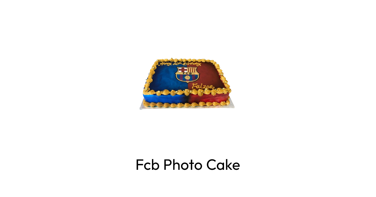 Fcb Photo Cake | Rashmi's Bakery
