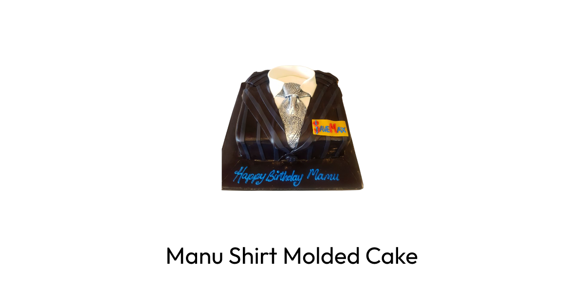 Manu Shirt Molded Cake | Rashmi's Bakery