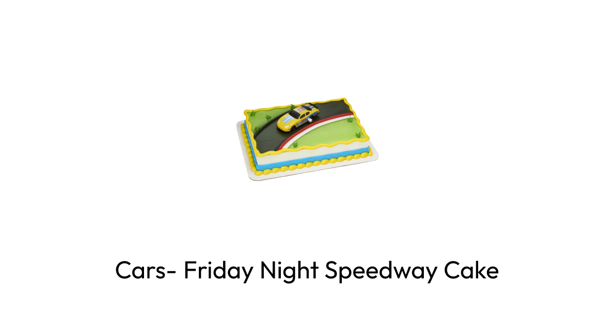 Cars- Friday Night Speedway Cake | Rashmi's Bakery