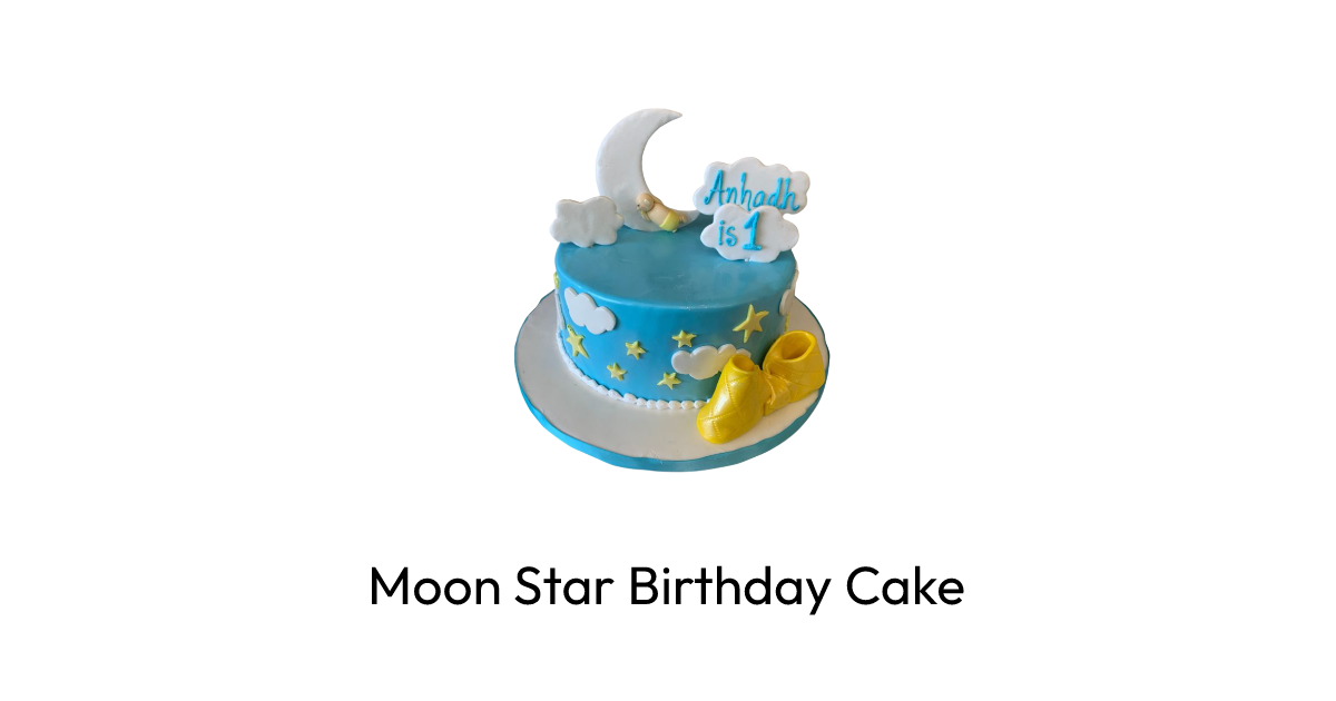 Moon Star Birthday Cake | Rashmi's Bakery