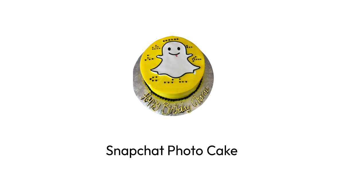 Snapchat Photo Cake | Rashmi's Bakery