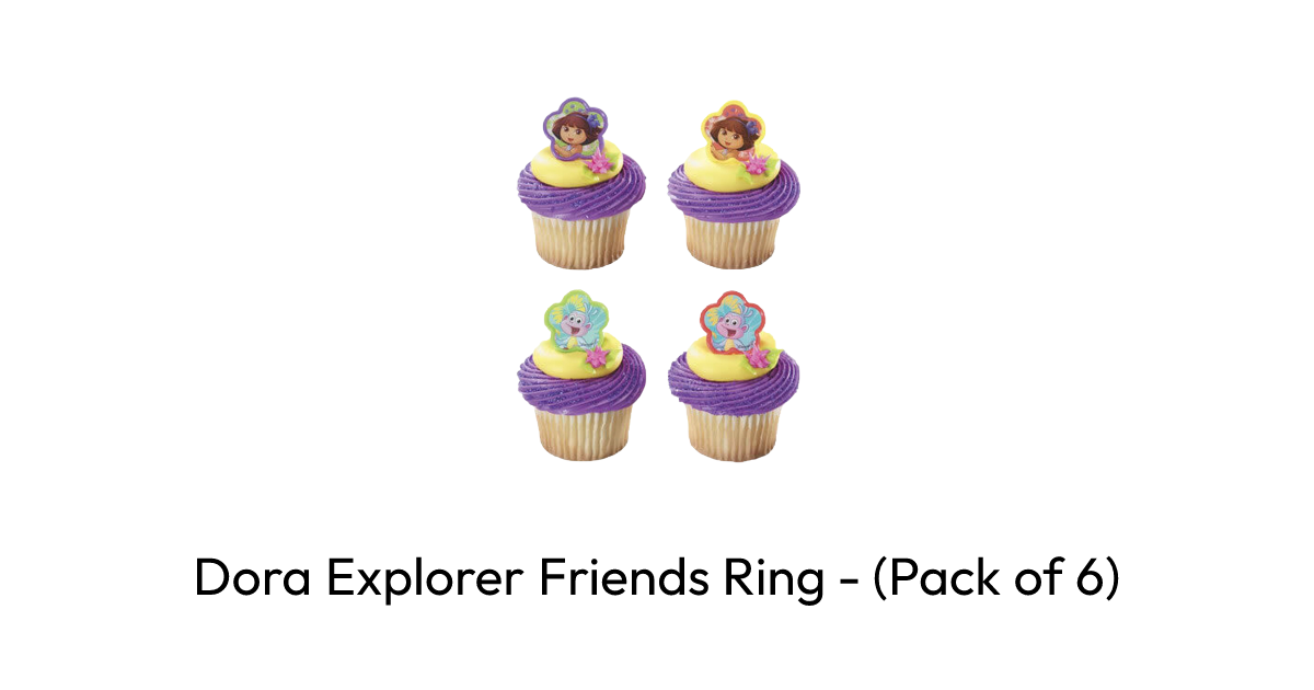 Dora Explorer Friends Ring - (Pack of 6) | Rashmi's Bakery