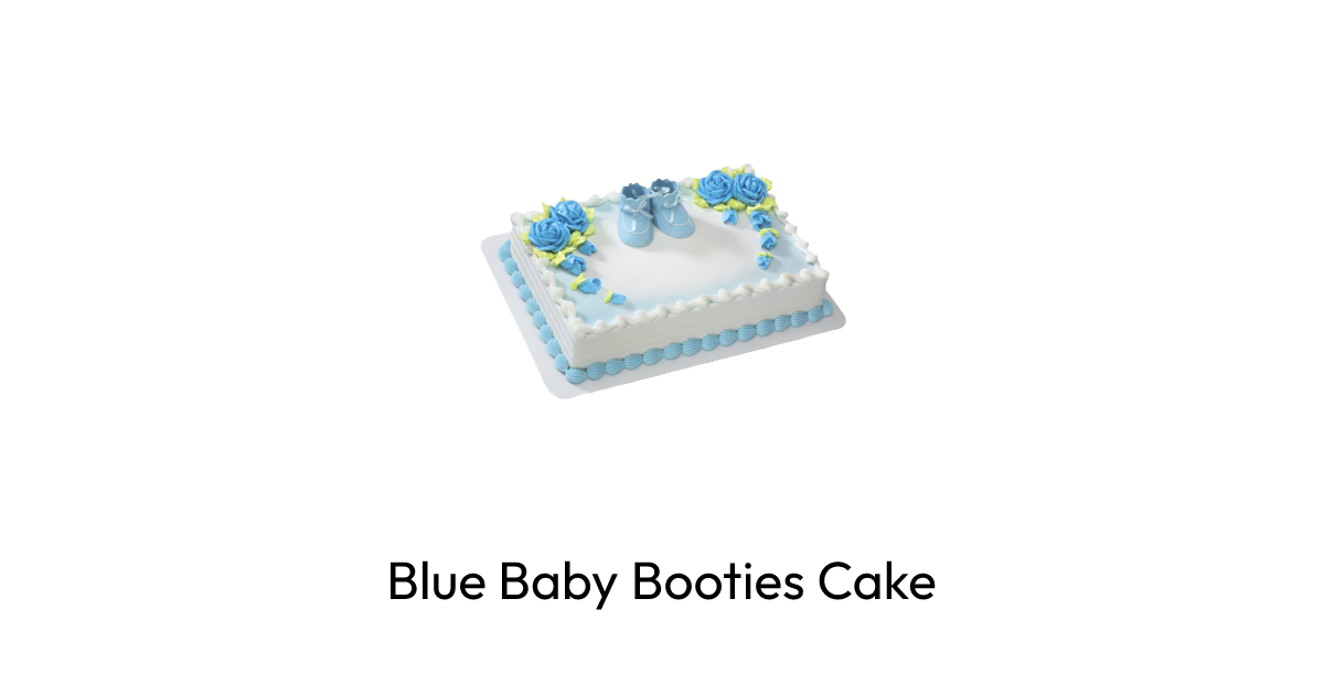 Blue Baby Booties Cake | Rashmi's Bakery