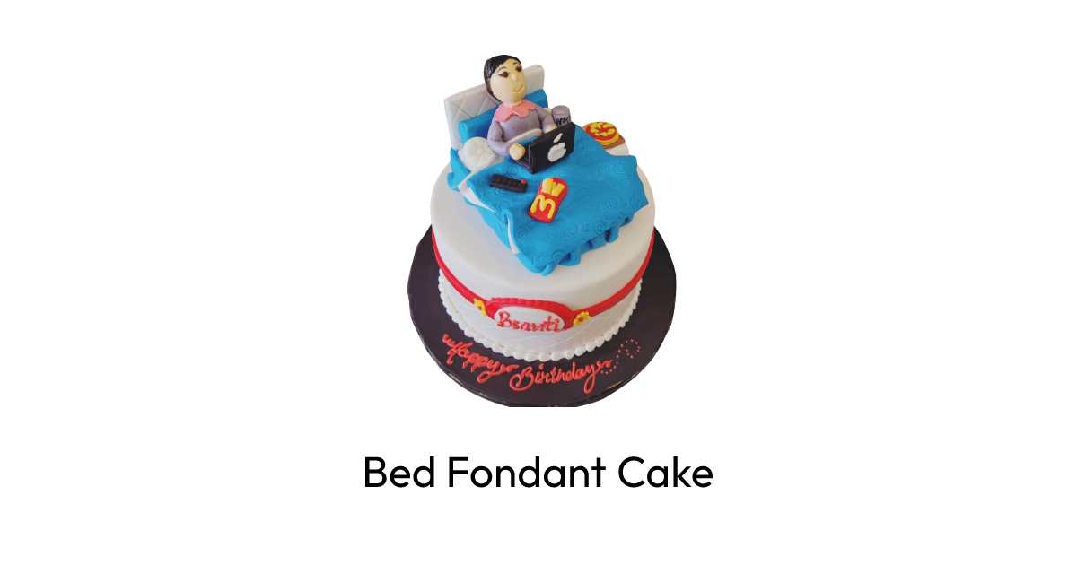 Bed Fondant Cake | Rashmi's Bakery