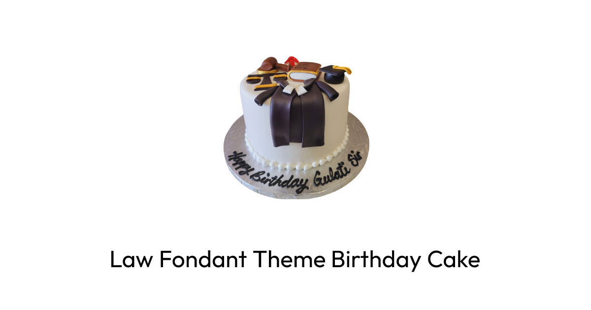 Law Fondant Theme Birthday Cake | Rashmi's Bakery
