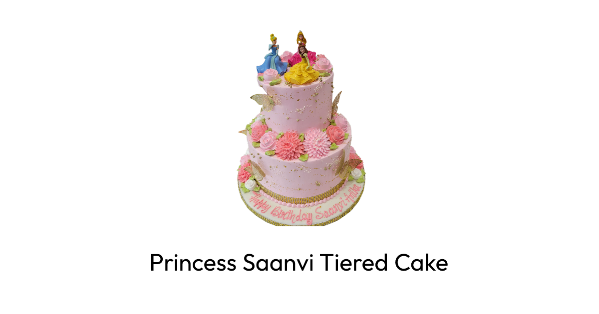 Princess Saanvi Tiered Cake | Rashmi's Bakery
