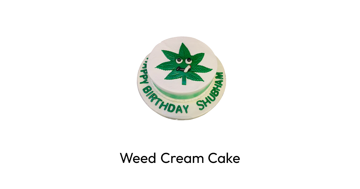 Weed Cream Cake | Rashmi's Bakery