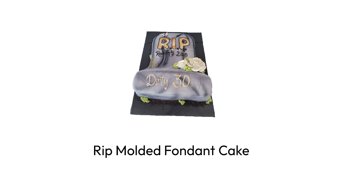 Rip Molded Fondant Cake | Rashmi's Bakery