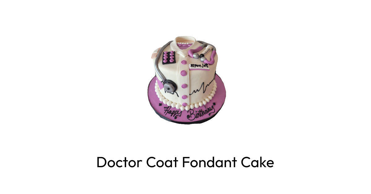 Doctor Coat Fondant Cake | Rashmi's Bakery