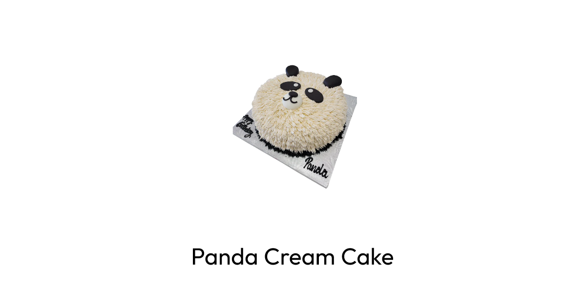 Panda Cream Cake | Rashmi's Bakery