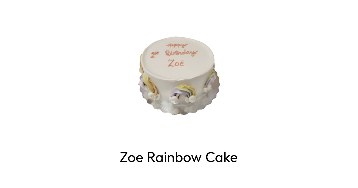 Zoe Rainbow Cake | Rashmi's Bakery