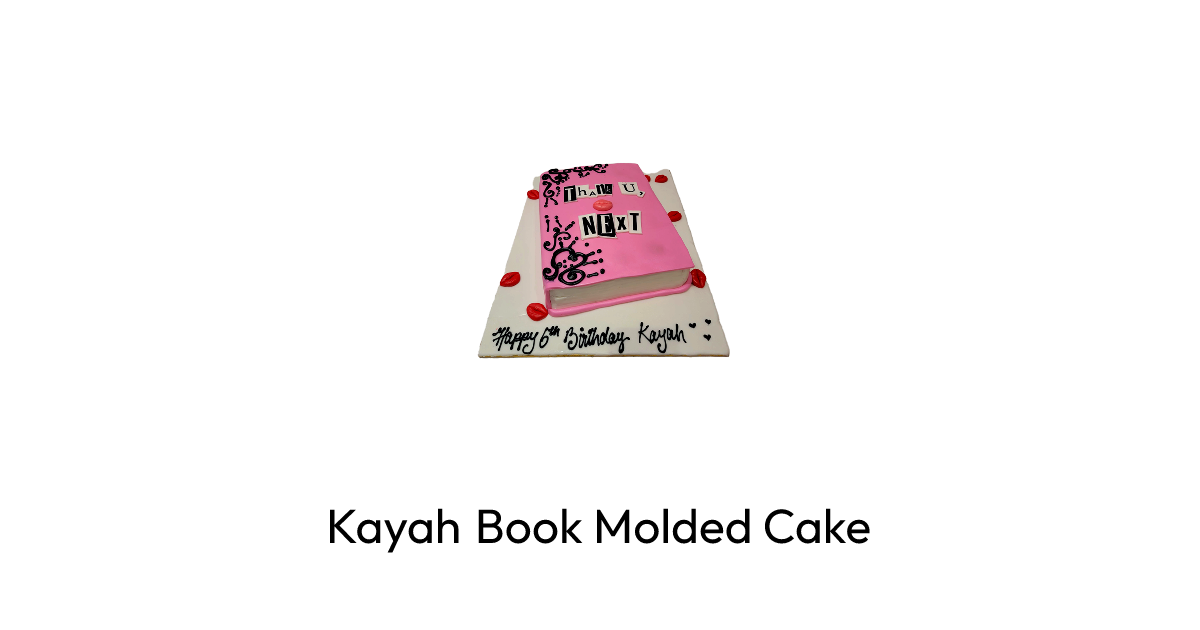 Kayah Book Molded Cake | Rashmi's Bakery