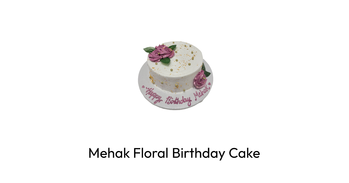 Mehak Floral Birthday Cake | Rashmi's Bakery
