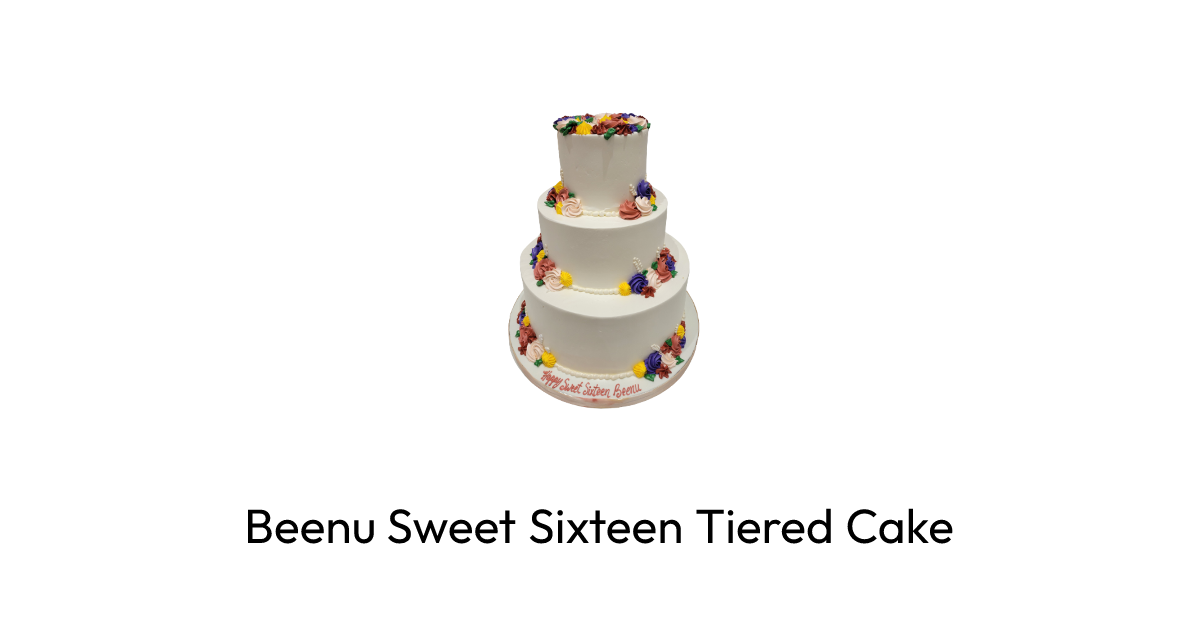 Beenu Sweet Sixteen Tiered Cake | Rashmi's Bakery