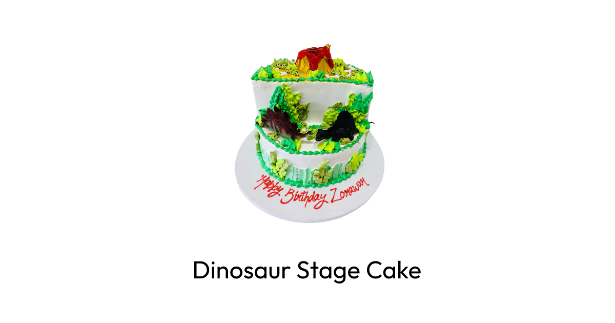 Dinosaur Stage Cake | Rashmi's Bakery
