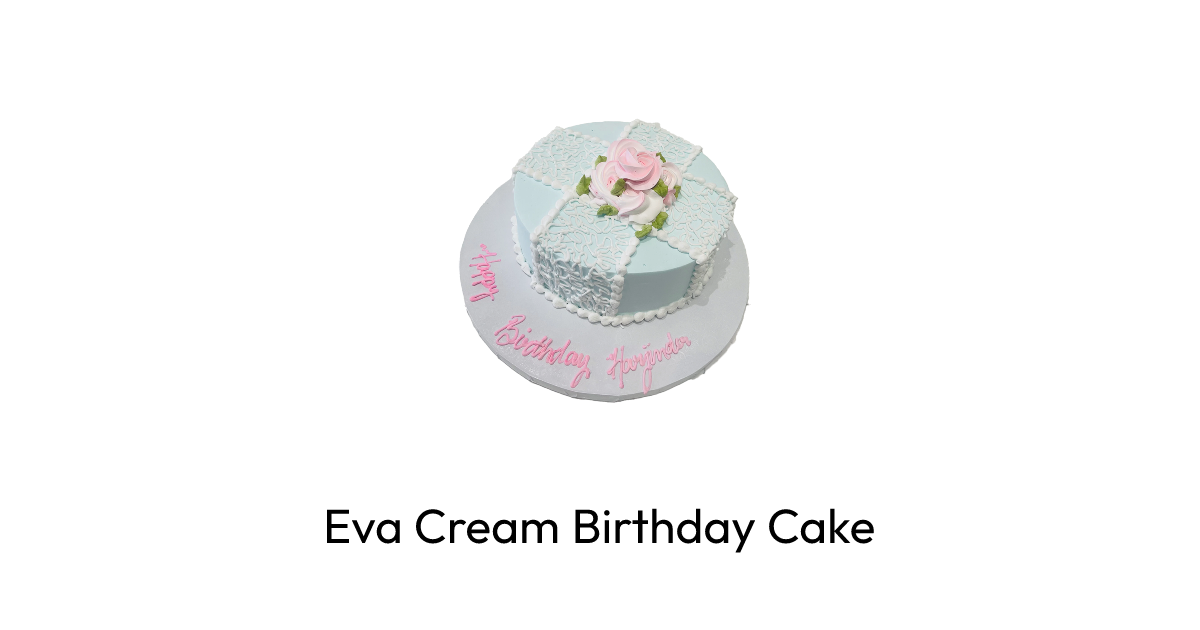 Eva Cream Birthday Cake | Rashmi's Bakery