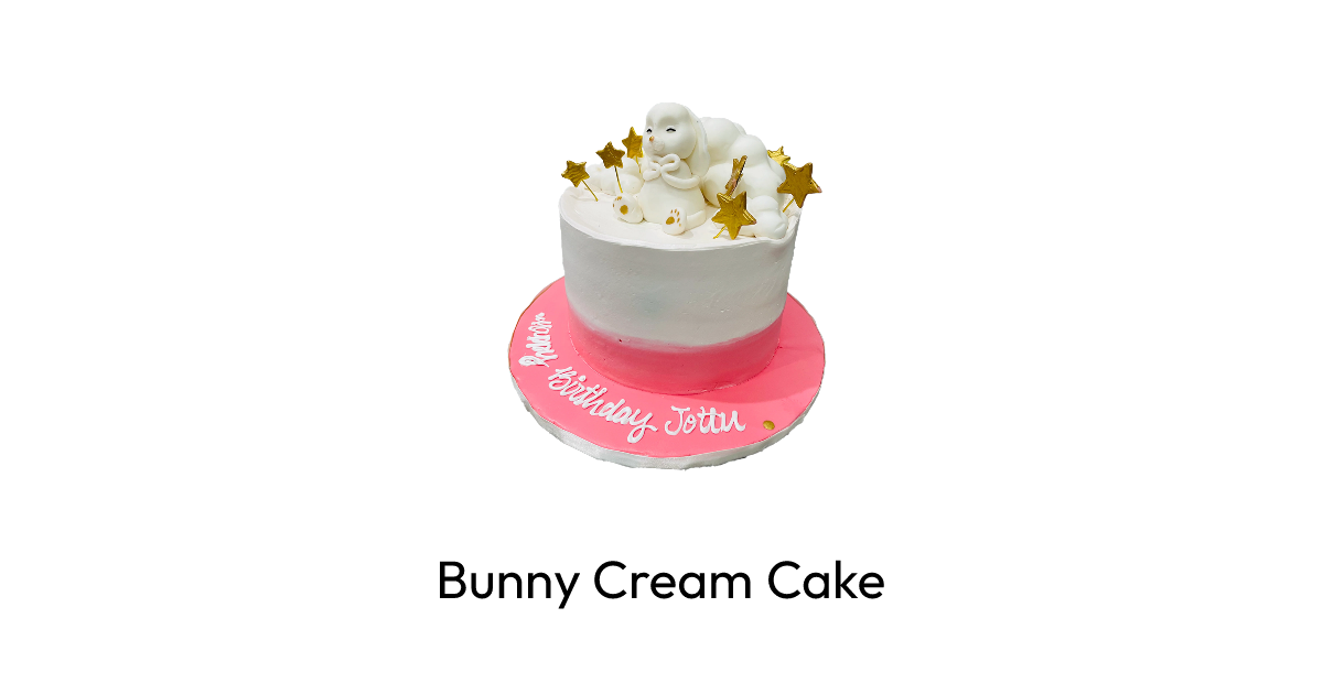 Bunny Cream Cake | Rashmi's Bakery