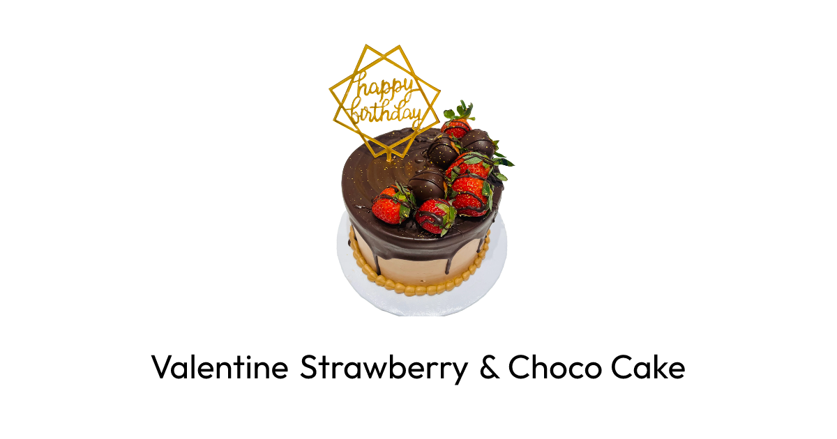 Valentine Strawberry & Choco Cake | Rashmi's Bakery