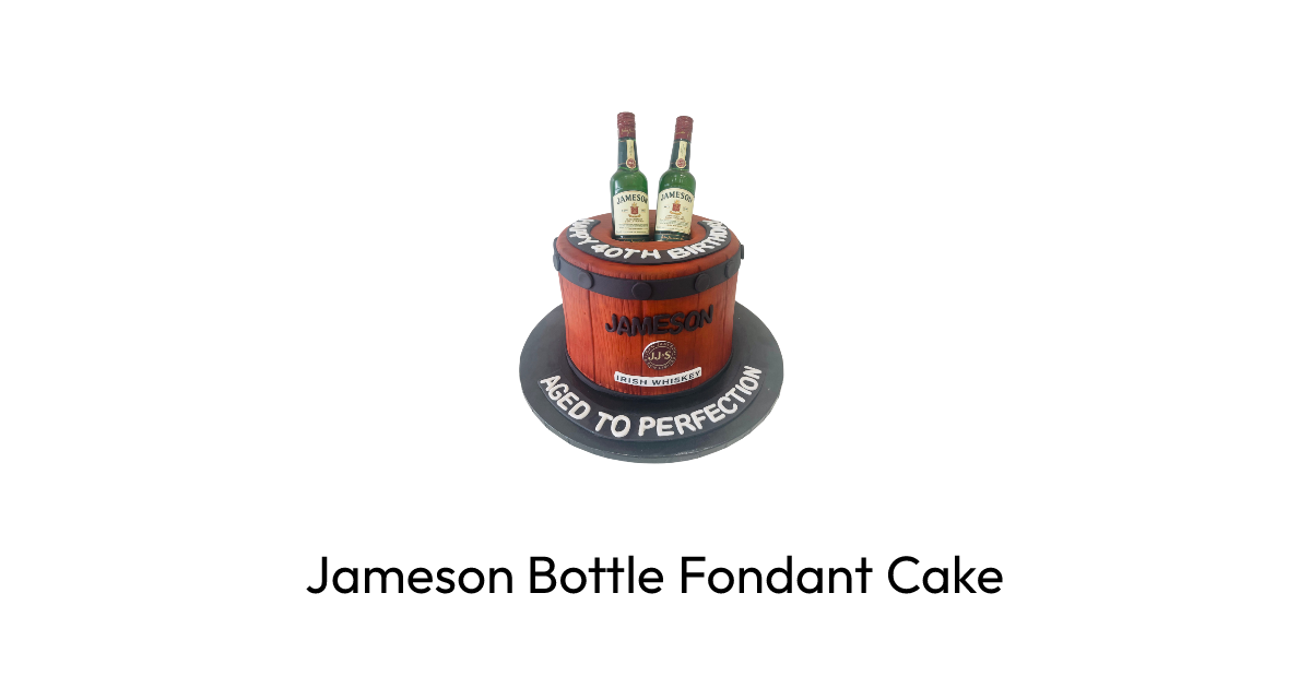 Jameson Bottle Fondant Cake | Rashmi's Bakery