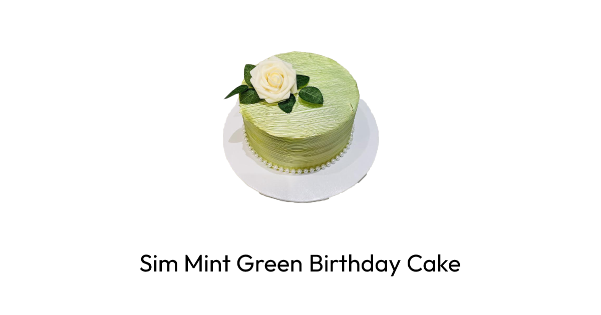 Sim Mint Green Birthday Cake | Rashmi's Bakery