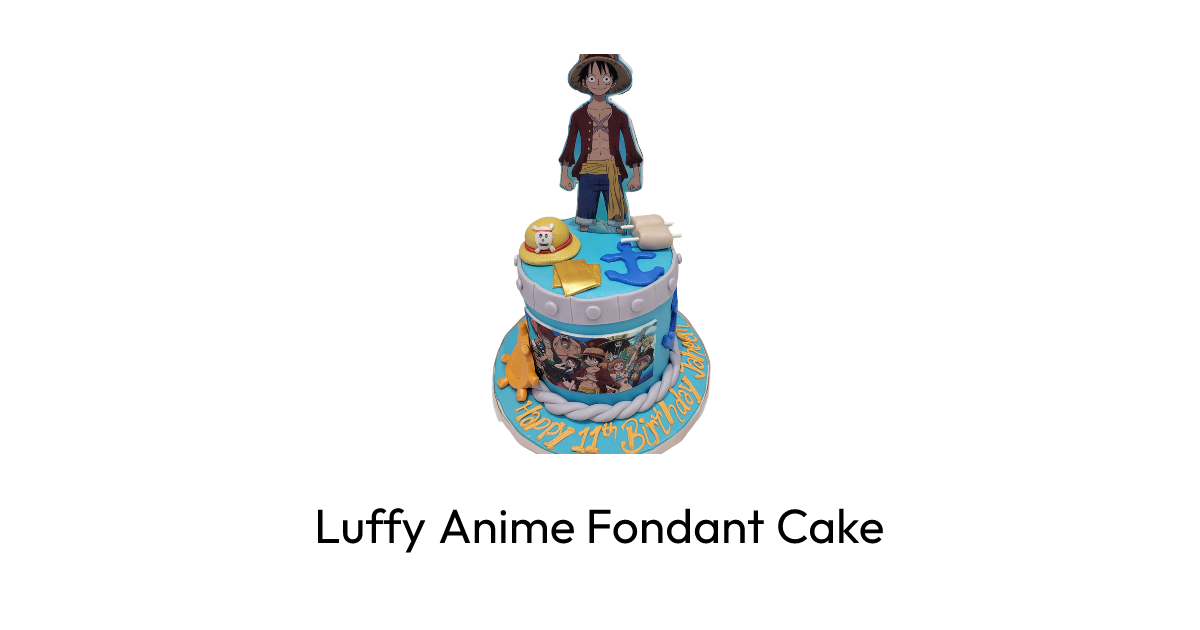 Luffy Anime Fondant Cake | Rashmi's Bakery