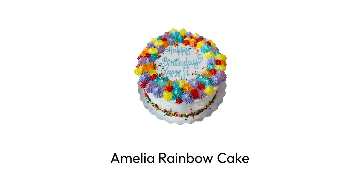 Amelia Rainbow Cake | Rashmi's Bakery