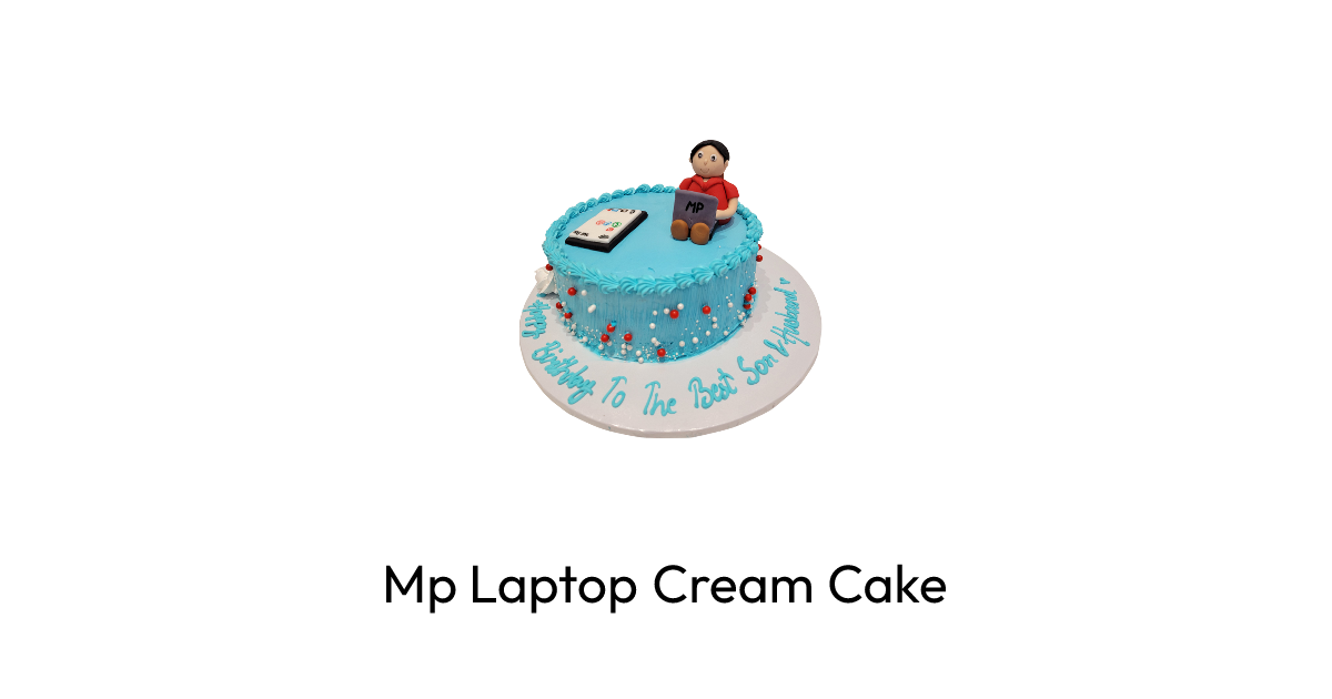 Mp Laptop Cream Cake | Rashmi's Bakery