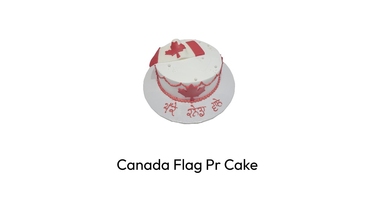 Canada Flag Pr Cake | Rashmi's Bakery