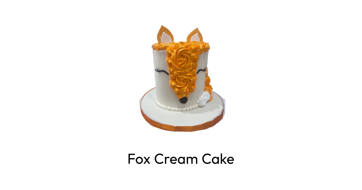 Fox Cream Cake | Rashmi's Bakery