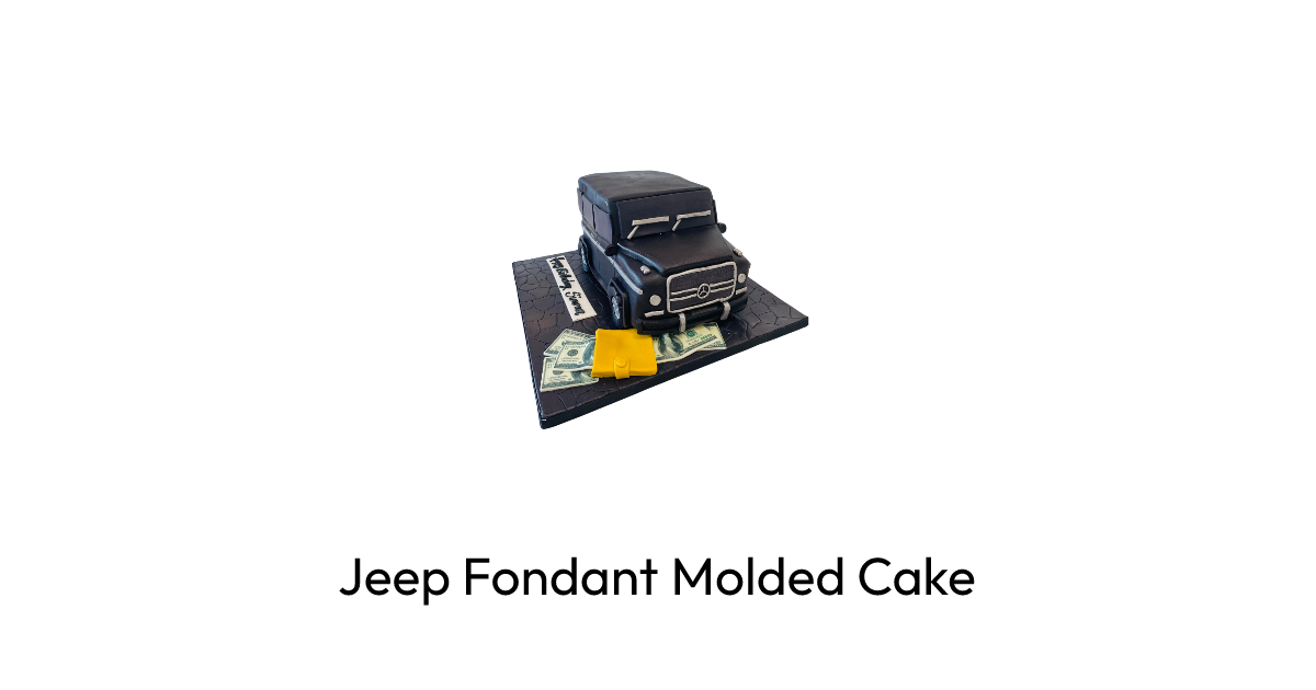 Jeep Fondant Molded Cake | Rashmi's Bakery