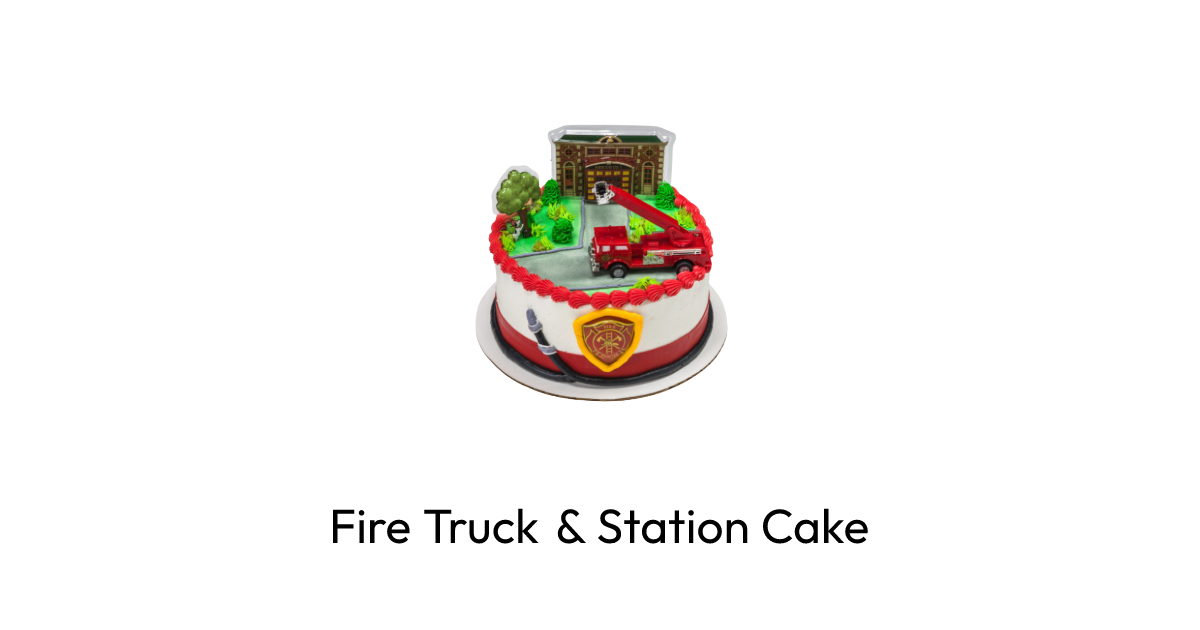 Firetruck Cake Toppers Fire Station Cake Firetruck Toys