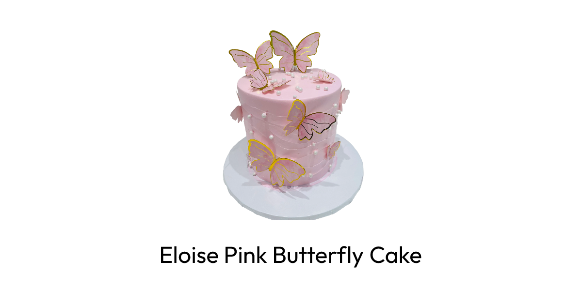 Eloise Pink Butterfly Cake | Rashmi's Bakery