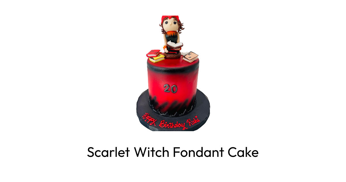Scarlet Witch Fondant Cake | Rashmi's Bakery