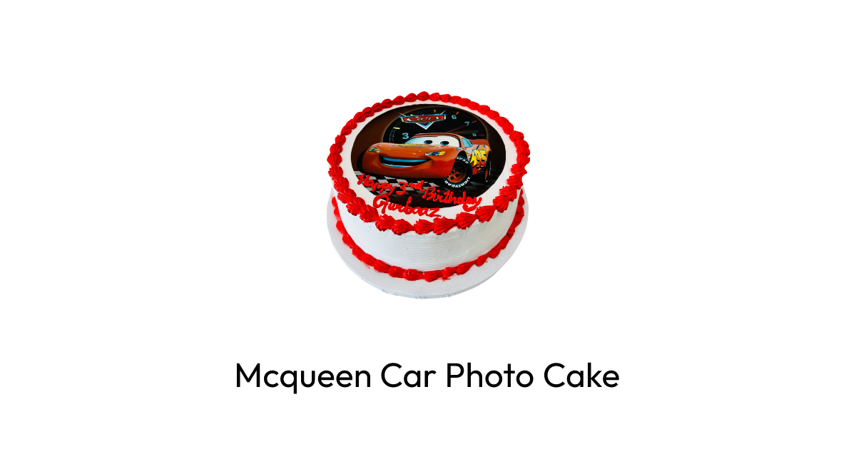 Mcqueen Car Photo Cake | Rashmi's Bakery
