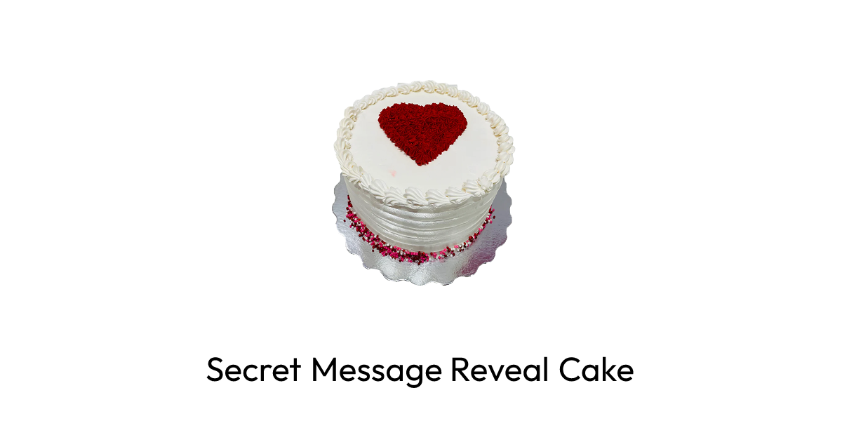 Secret Message Reveal Cake | Rashmi's Bakery