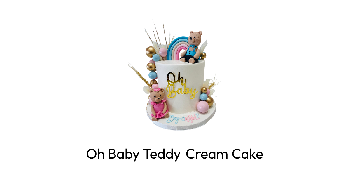 Oh Baby Teddy Cream Cake | Rashmi's Bakery