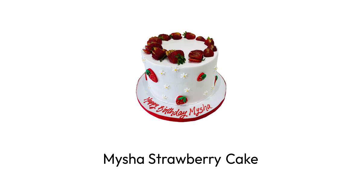 Mysha Strawberry Cake | Rashmi's Bakery