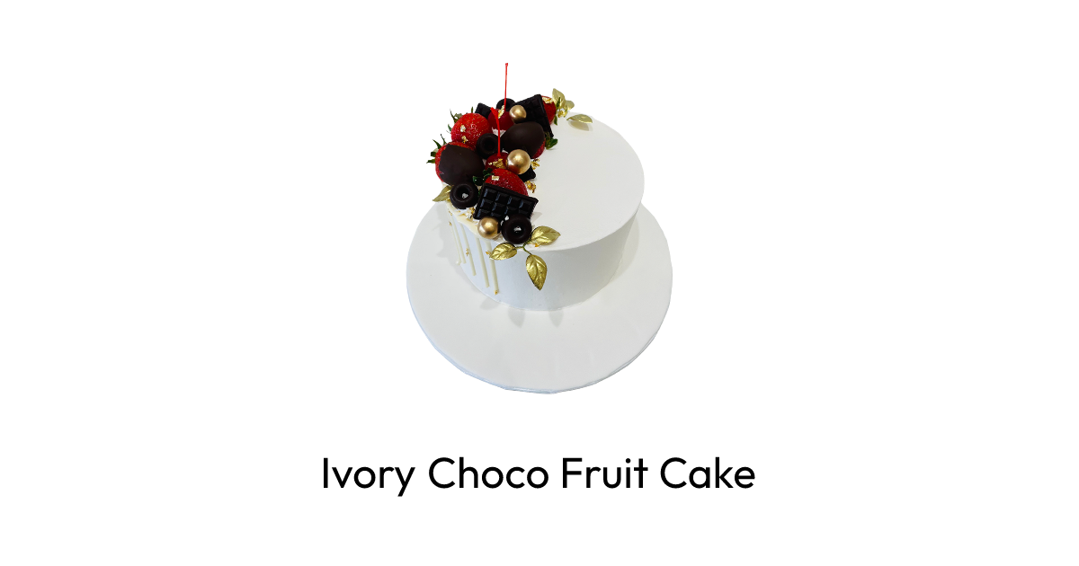 Ivory Choco Fruit Cake | Rashmi's Bakery
