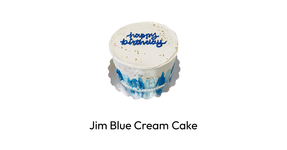 Jim Blue Cream Cake | Rashmi's Bakery