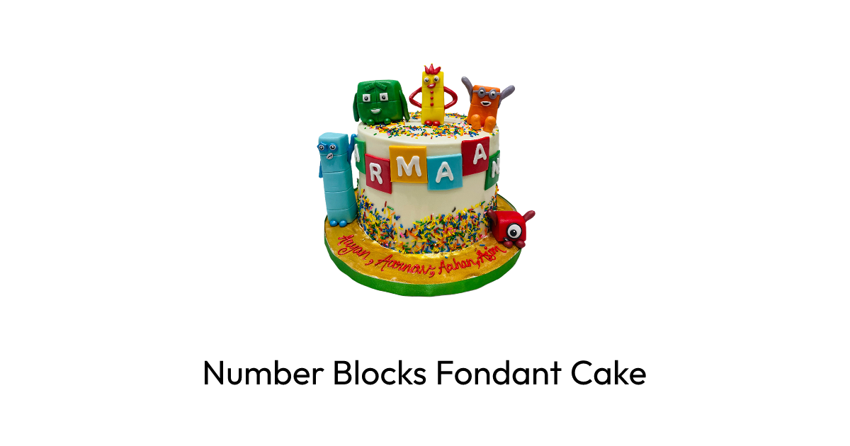 Number Blocks Fondant Cake | Rashmi's Bakery