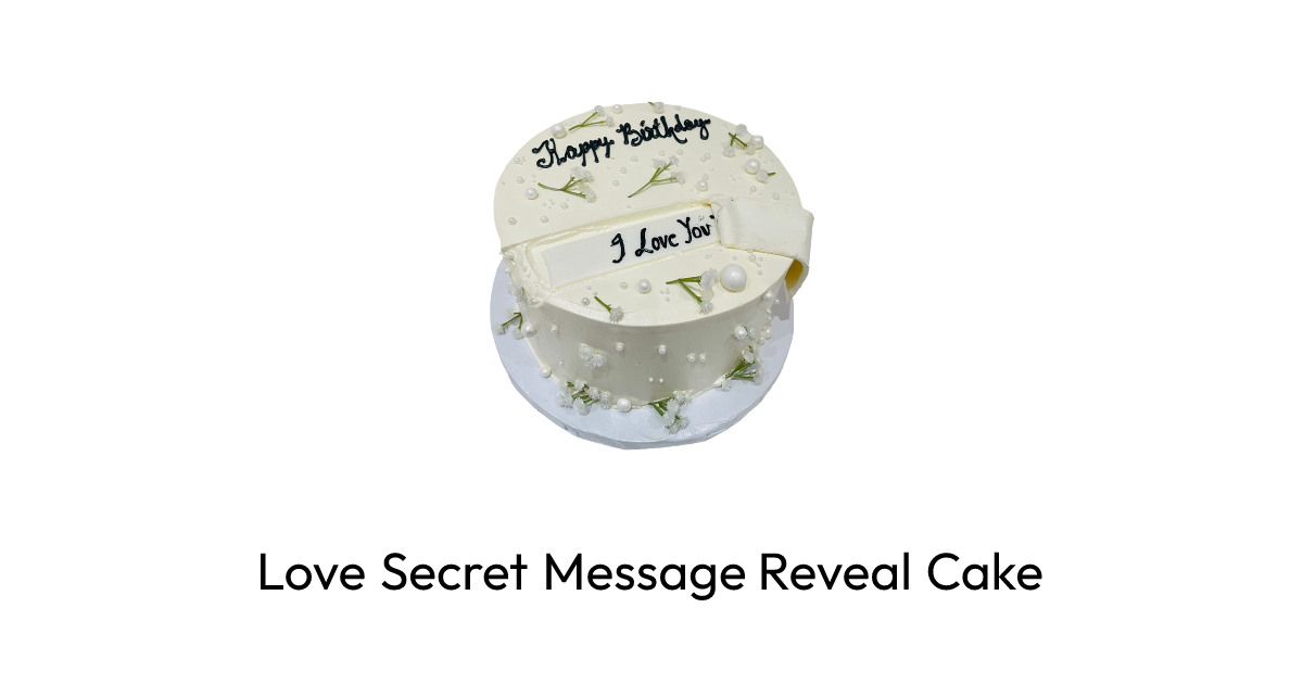 Love Secret Message Reveal Cake | Rashmi's Bakery