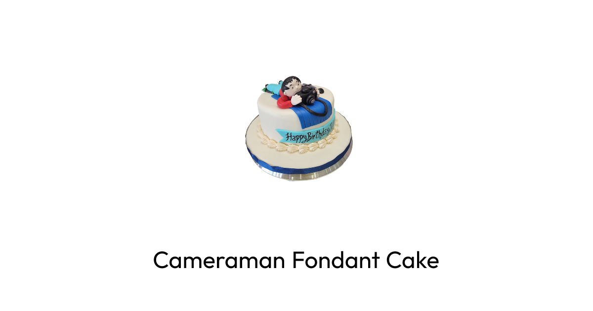 Cameraman Fondant Cake | Rashmi's Bakery