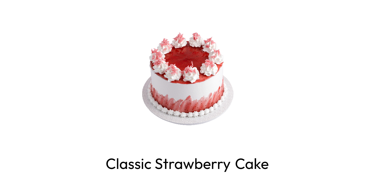 Classic Strawberry Cake | Rashmi's Bakery