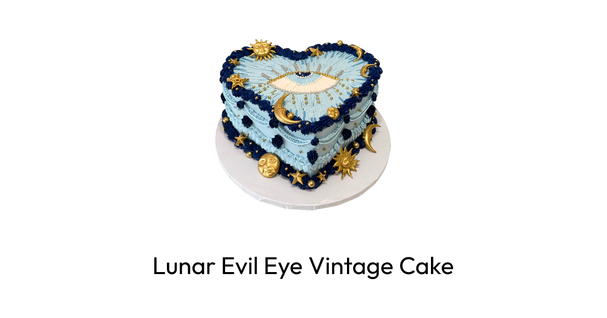 Lunar Evil Eye Vintage Cake | Rashmi's Bakery