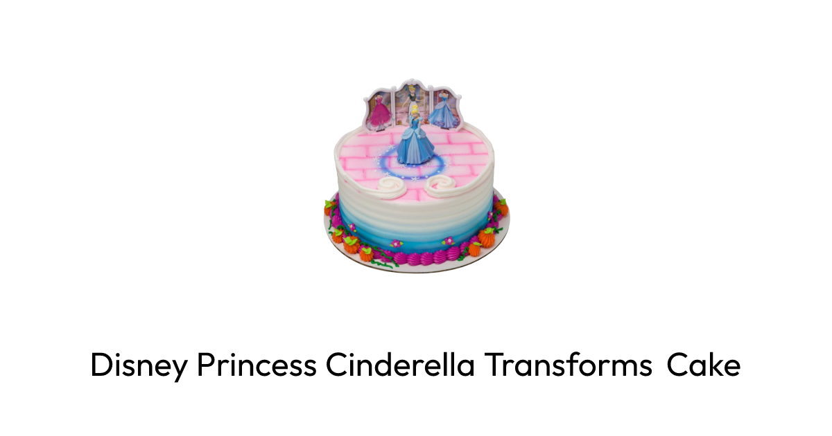 Disney Princess Cinderella Transforms Cake Topper Sweet Art Cake